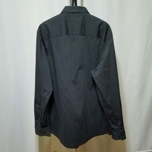 Axist | Shirts | Axist By Perry Ellis Charcoal Gray Black Striped ...